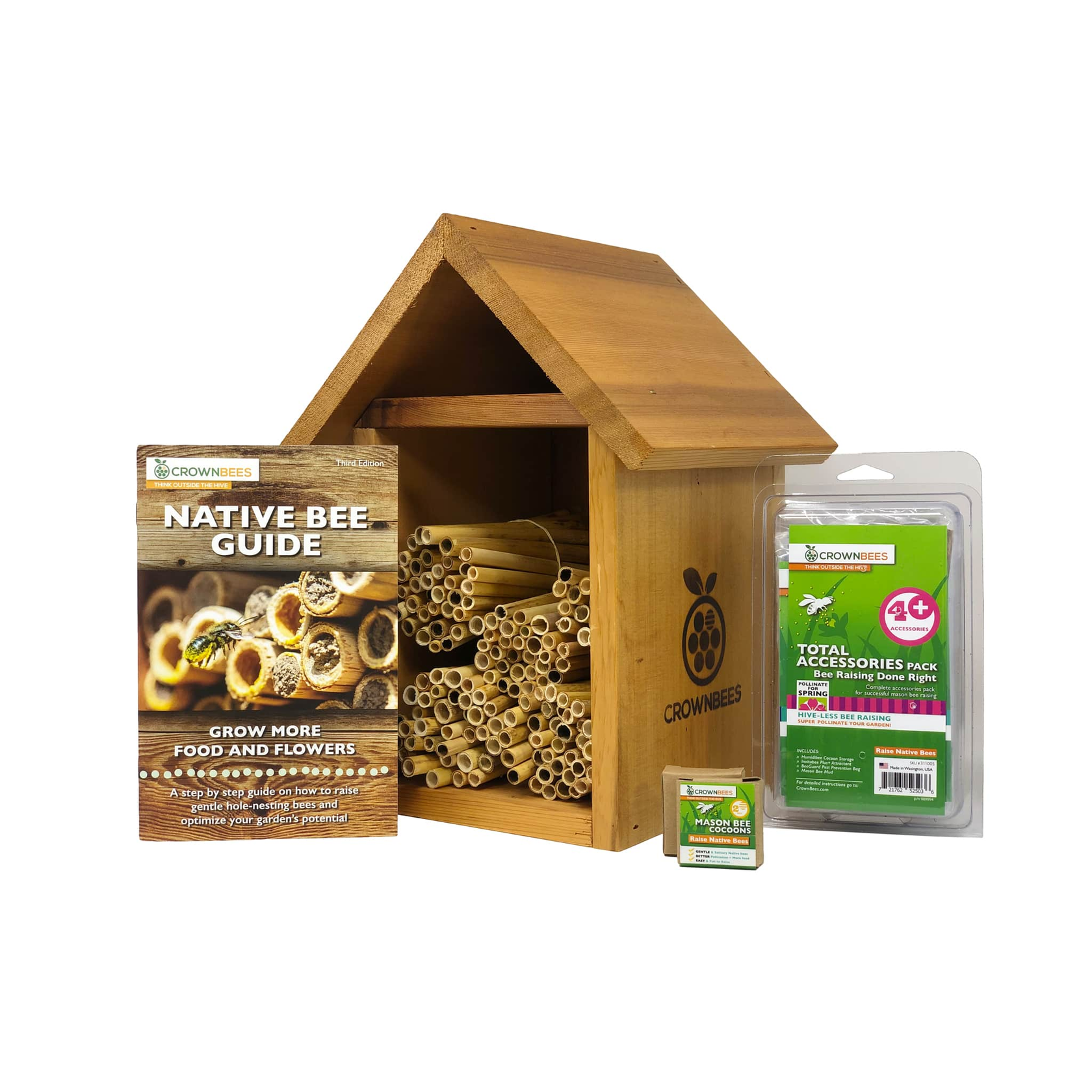 Buy Mason & Leafcutter Bees, Houses & Nesting Materials | Crown Bees