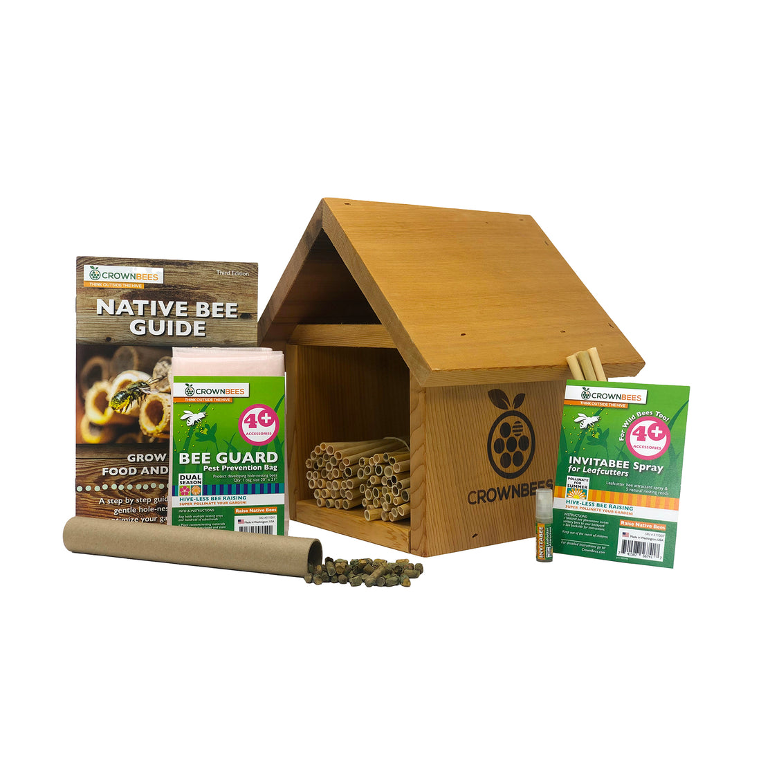 Buy Mason & Leafcutter Bees, Houses & Nesting Materials | Crown Bees
